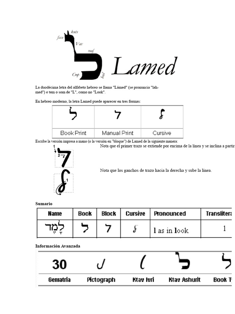 El Significado de la Letra Lamed | PDF | Tora | Alma