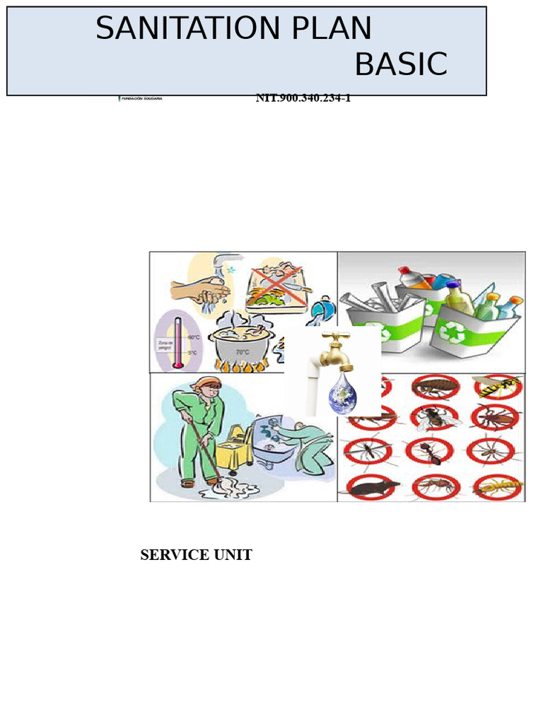 Basic Sanitation Plan | PDF | Sanitation | Hygiene