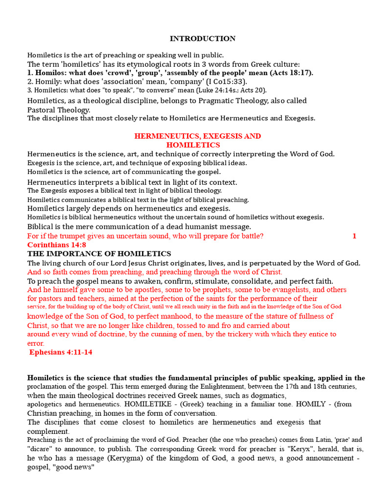 Types of Sermons | PDF | Homiletics | Expository Preaching