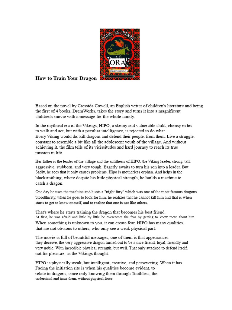 How To Train Your Dragon | PDF