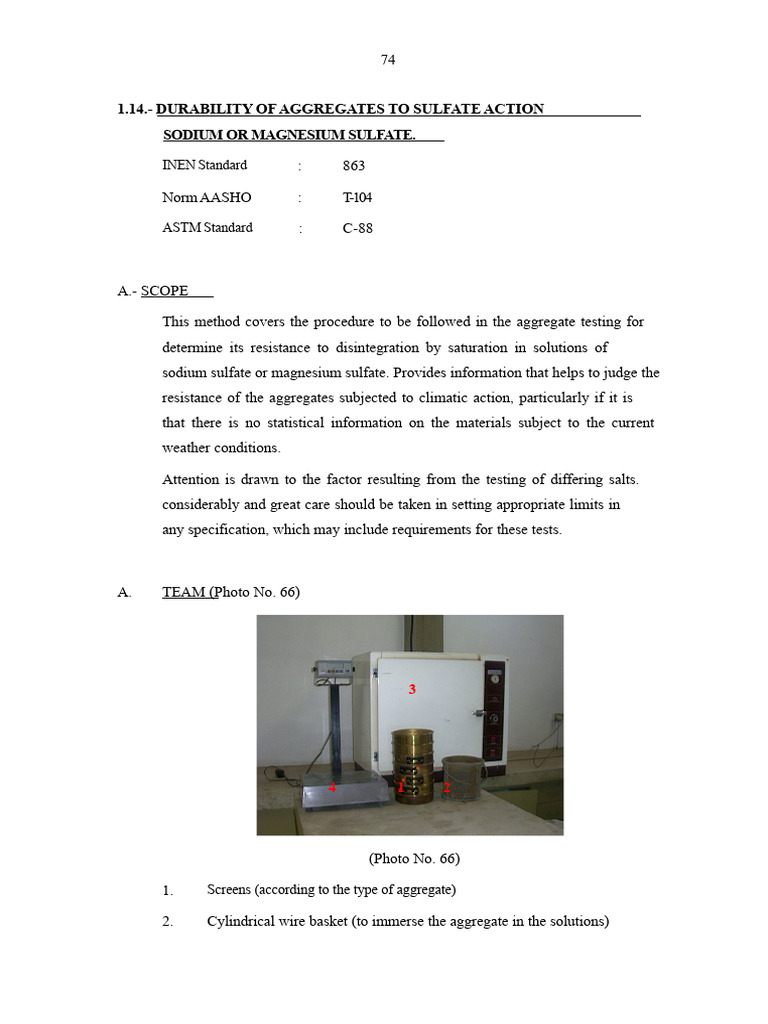 Aggregate Durability Testing for Sulfates | PDF | Solubility | Magnesium
