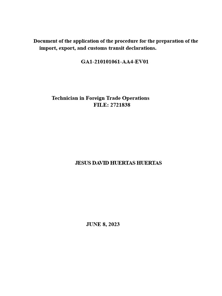 Customs Declarations Guide for Trade | PDF | Customs | Invoice