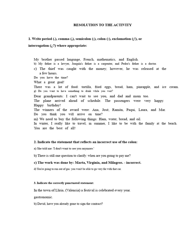 Punctuation Marks Assignment | PDF | Punctuation | Comma