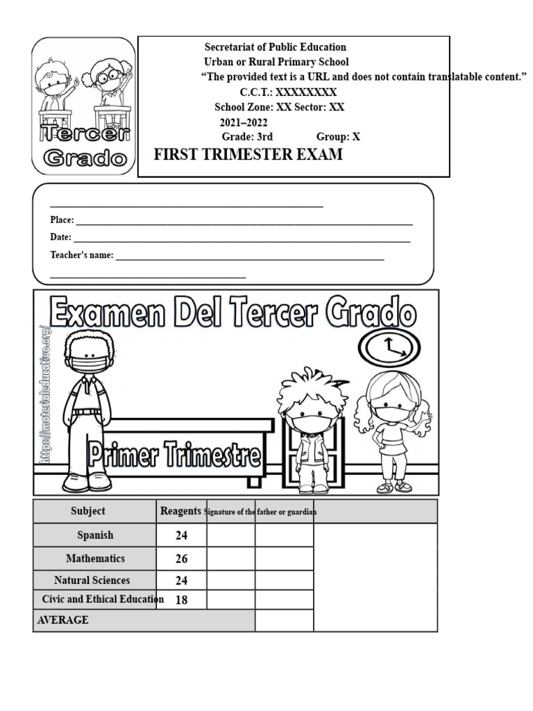 3rd Grade First Trimester Exam Guide | PDF | Poetry