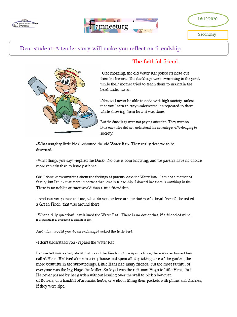 The Loyal Friend | PDF