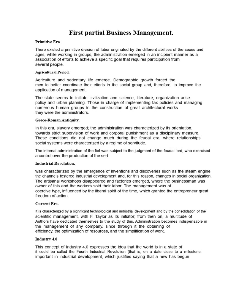 Evolution of Business Management Practices | PDF | Leadership | Risk