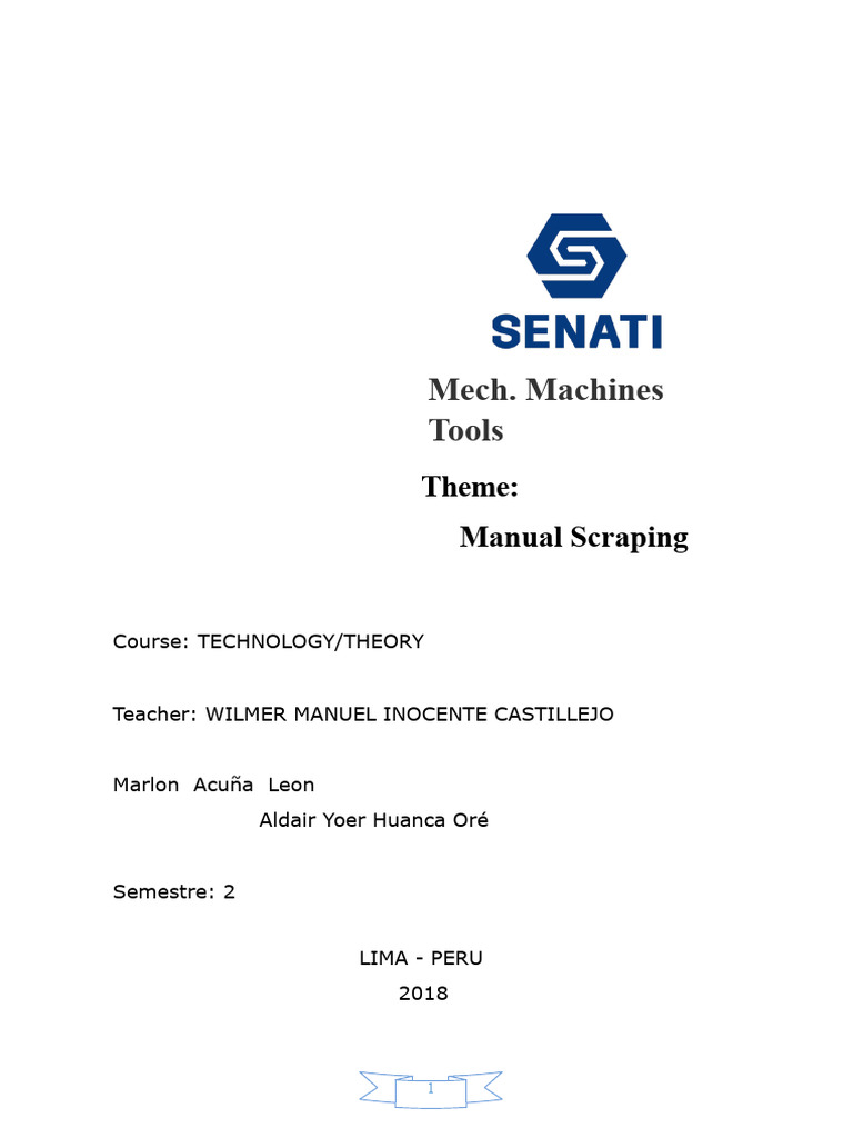 The Finished Manual Scraping | PDF | Metalworking | Tools