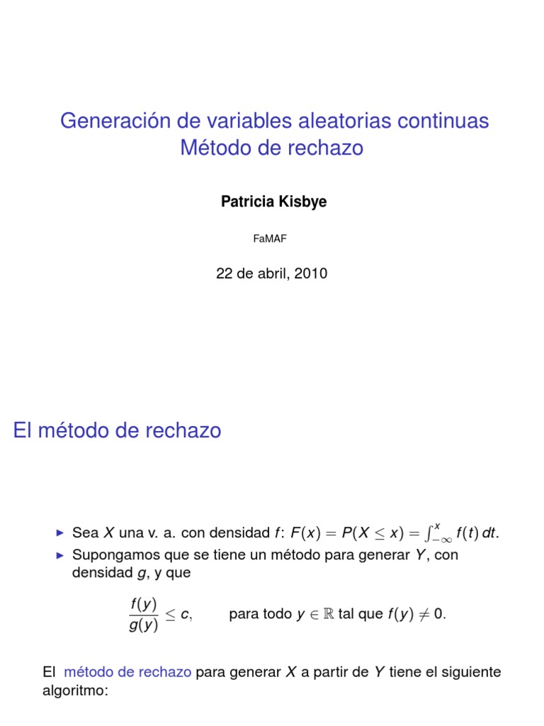 Método de Rechazo | PDF | Áreas de informática | Análisis