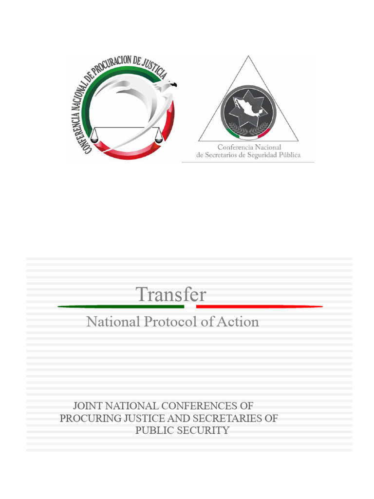 National Protocol For Transfer Action | PDF | Treaty | Arrest