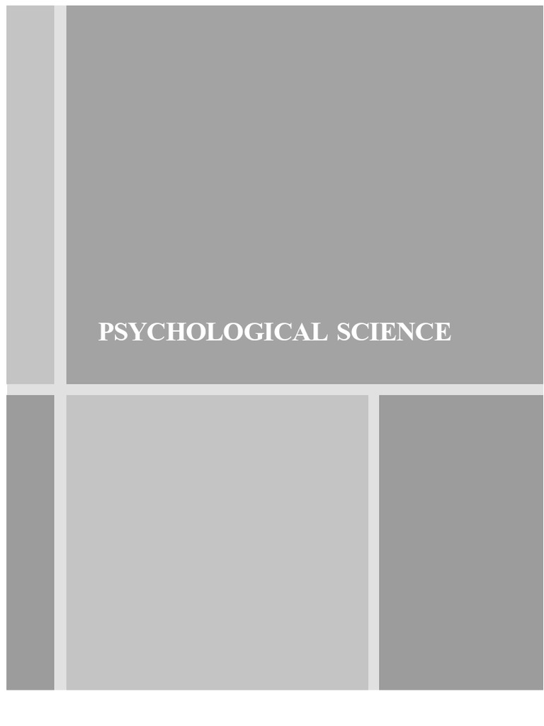 Chapter 1: Psychological Science - Gazzaniga | PDF | Mind | Psychology