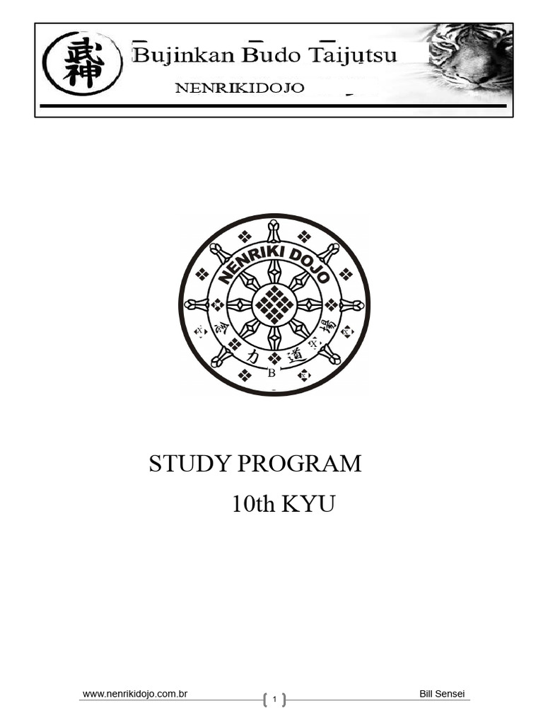 Ninjutsu 10th Kyu Study Program | PDF | East Asian Martial Arts ...