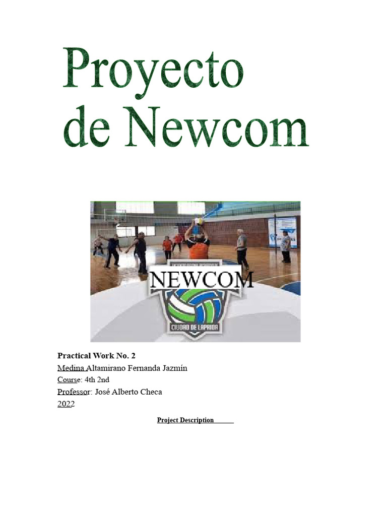 Newcom Medina Project | PDF | Sports
