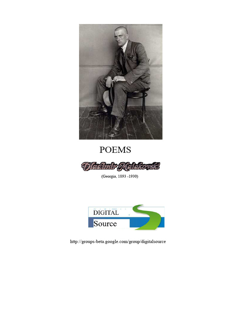 Vladimir Mayakovsky - Poems | PDF