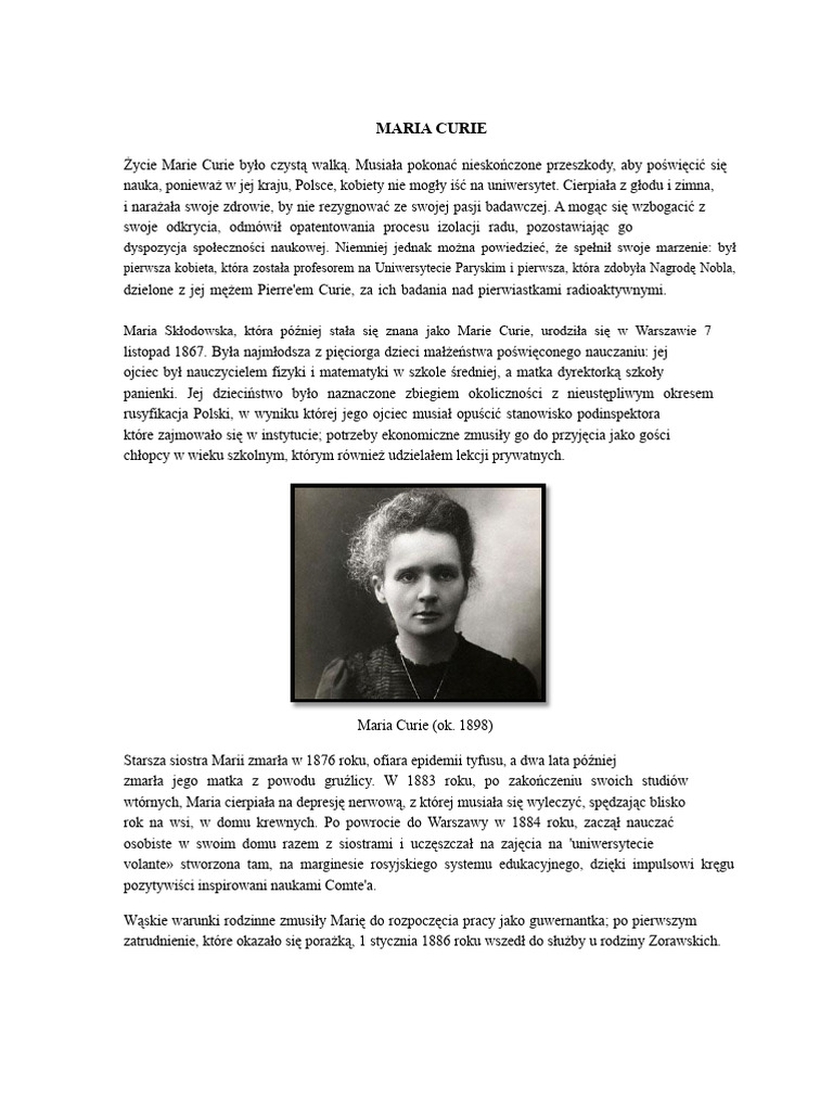 Marie Curie | PDF