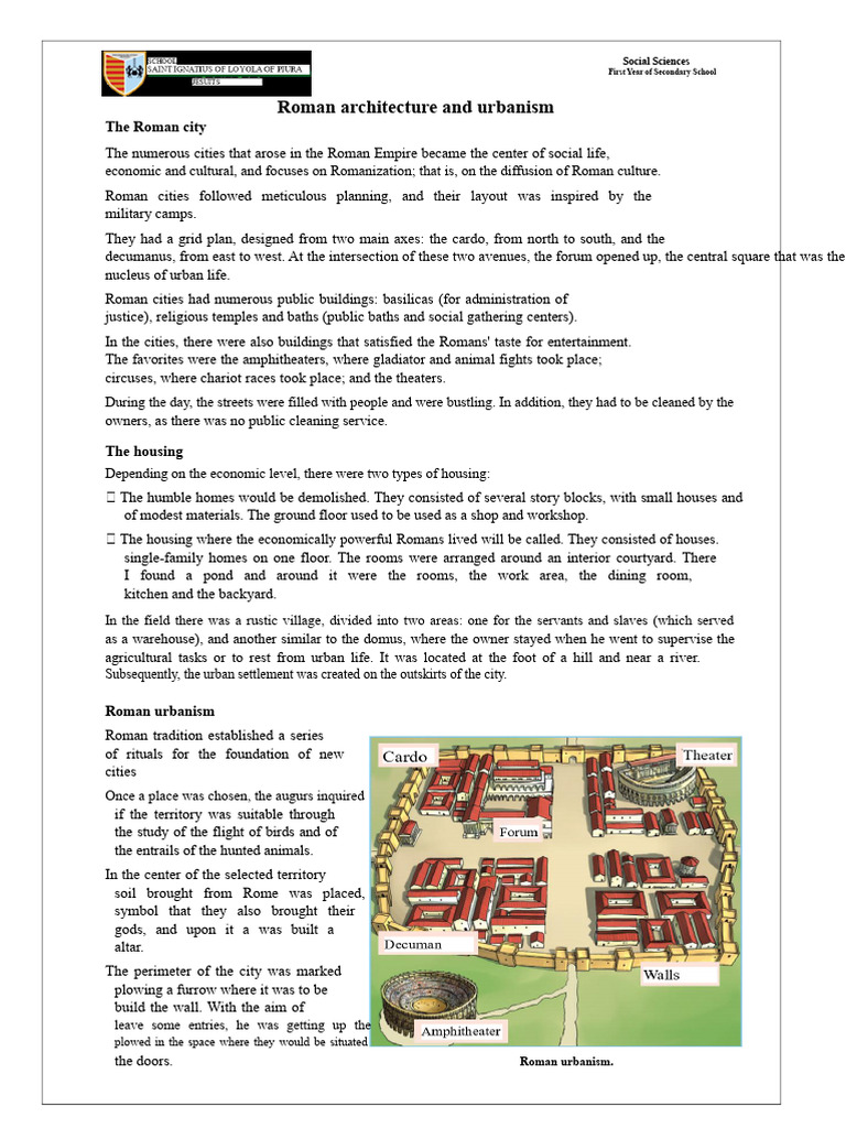 Roman Architecture and Urbanism PDF | PDF | Ancient Rome | Roman Empire