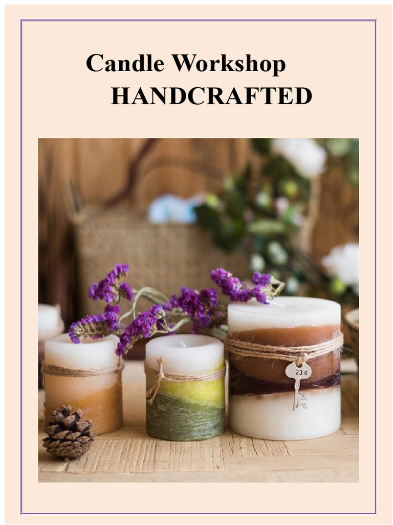 Candle Making Workshop Guide | PDF | Candle | Essential Oil