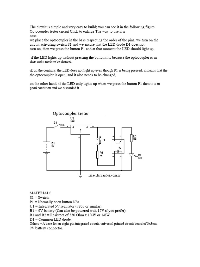 Optocoupler and TL431 Tester | PDF | Electronic Circuits | Electrical ...