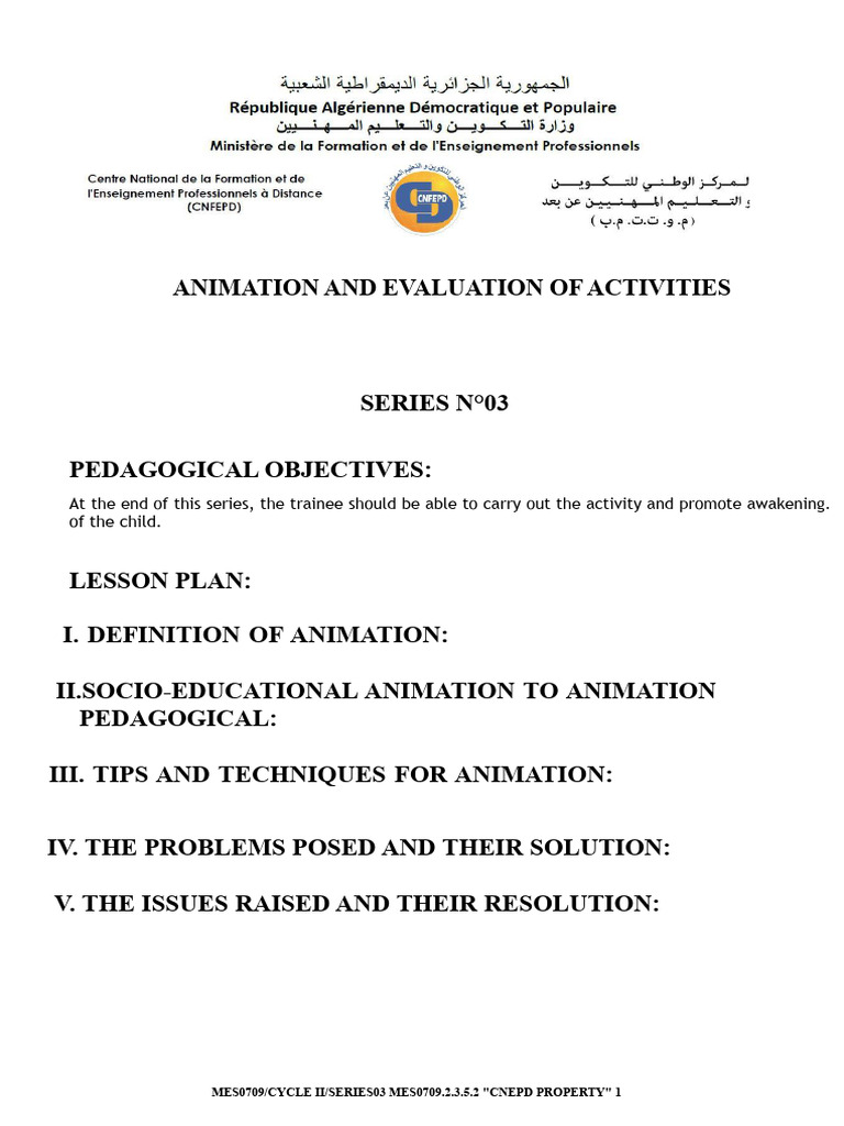 5-Animation and Evaluation of Activities | PDF | Pedagogy | Knowledge