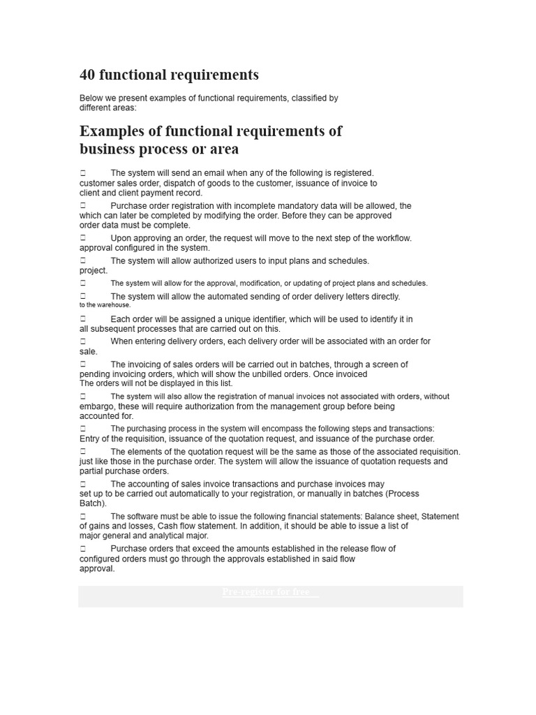 Functional Requirements Overview Guide | PDF | World Wide Web ...