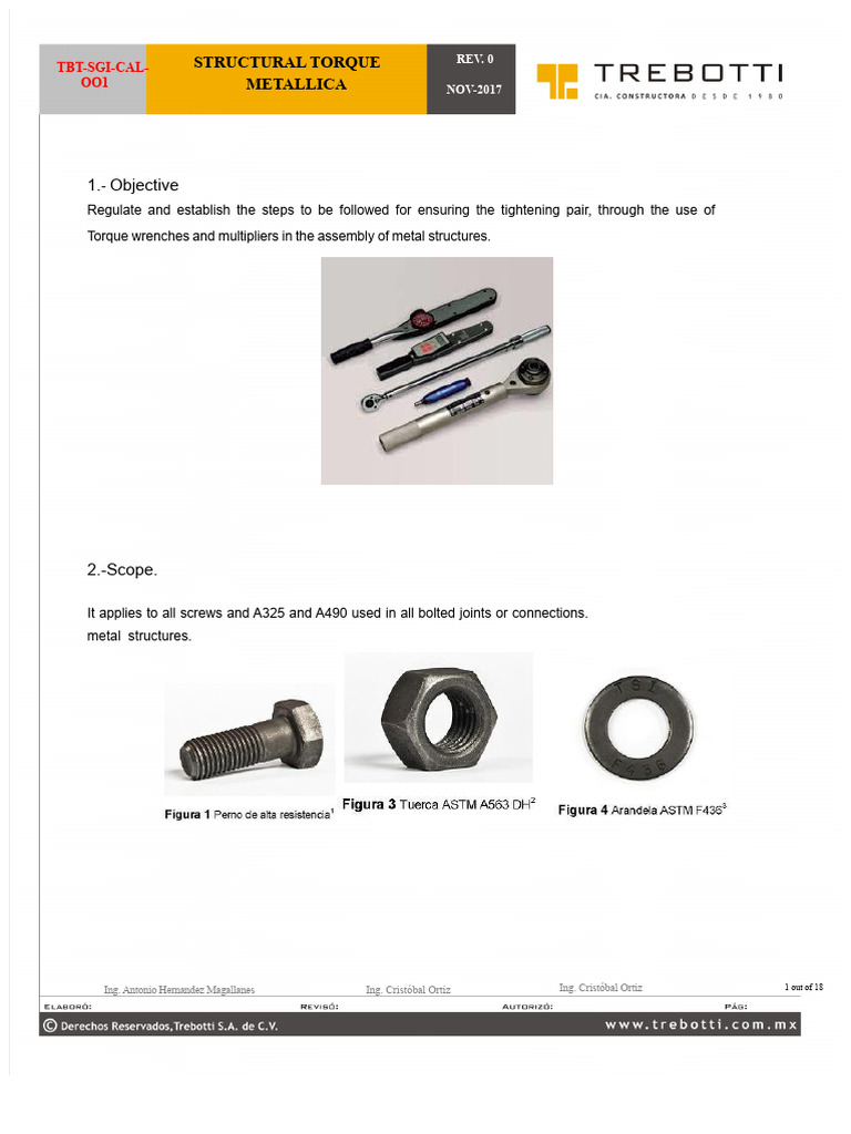 Metal Structure Torque | PDF | Screw | Mechanical Engineering