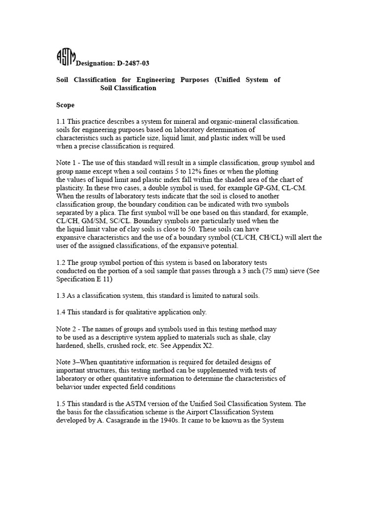 Unified Soil Classification System Guide | PDF | Gravel | Silt