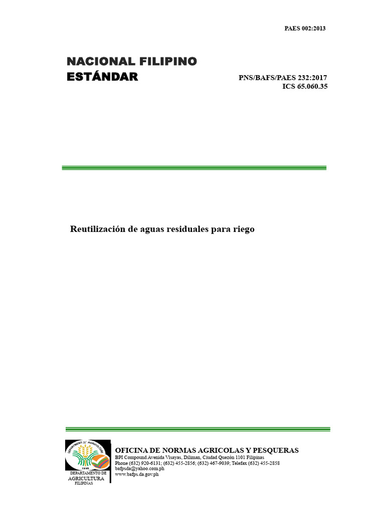 PNS-BAFS-PAES-232 - 2017-Reutilización de Aguas Residuales para Riego ...