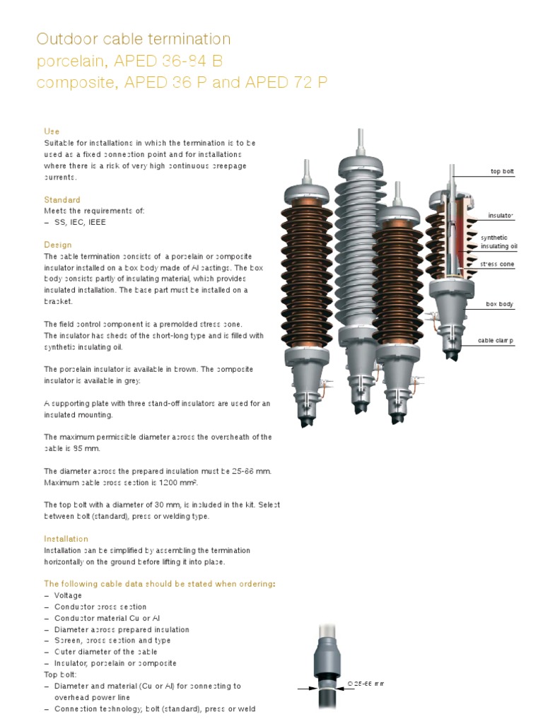 Kabeldon Cable Accessories 1-420 KV English 2011-05-17 p91-93 | PDF ...