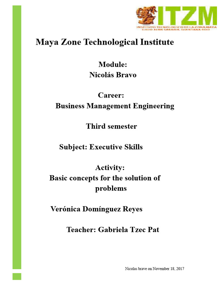 Task 5 Basic Concepts For Problem Solving Pdf Decision Making