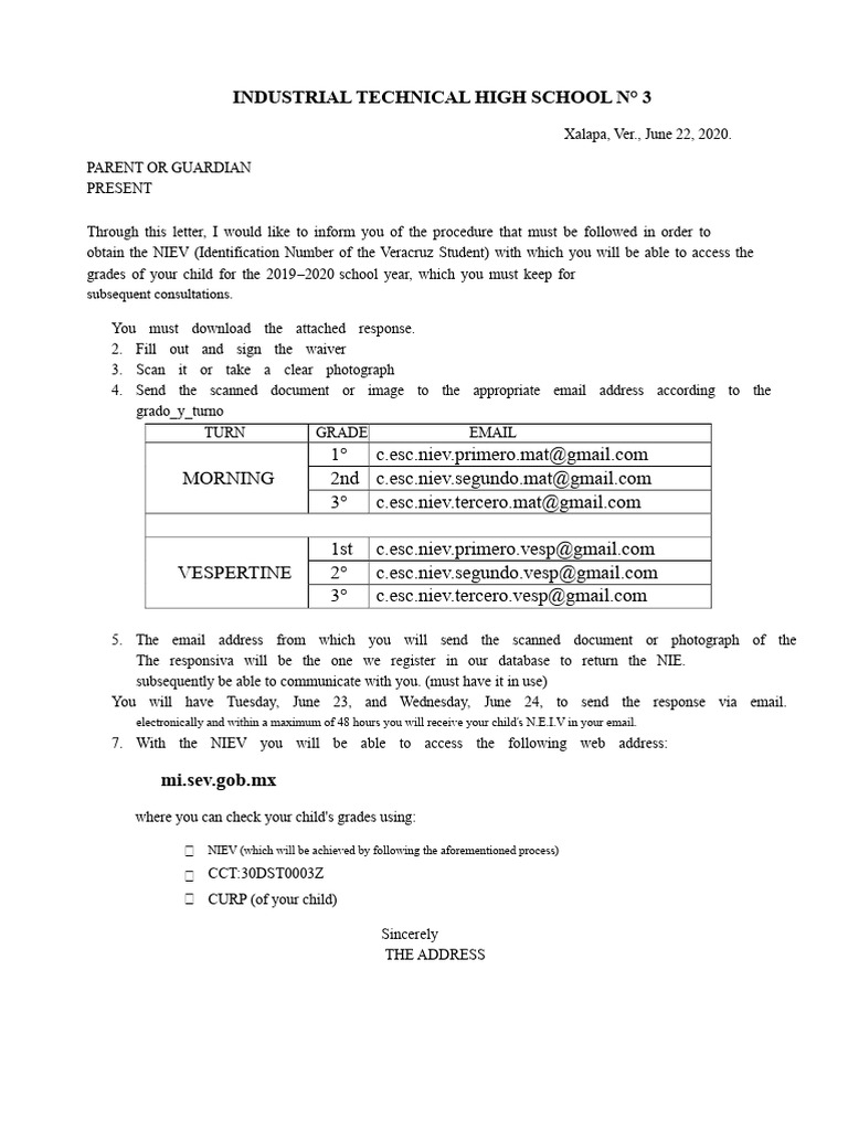 Instructions Niev PDF | PDF