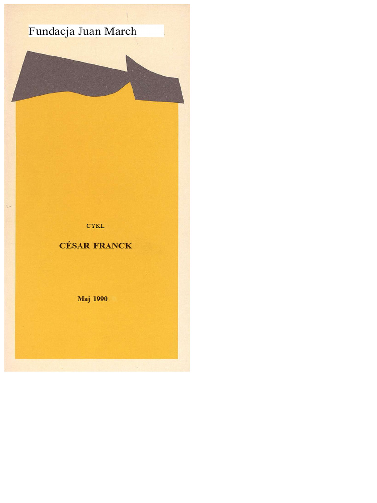 Cesar Frank Koncerty PDF | PDF