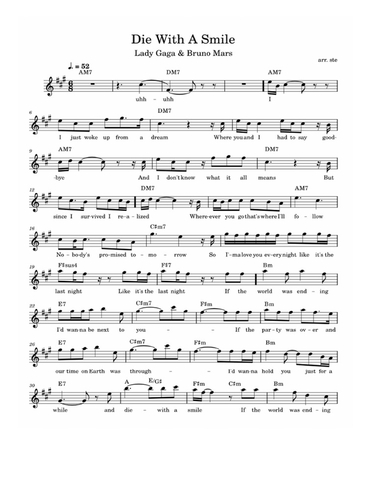 Die With A Smile | PDF