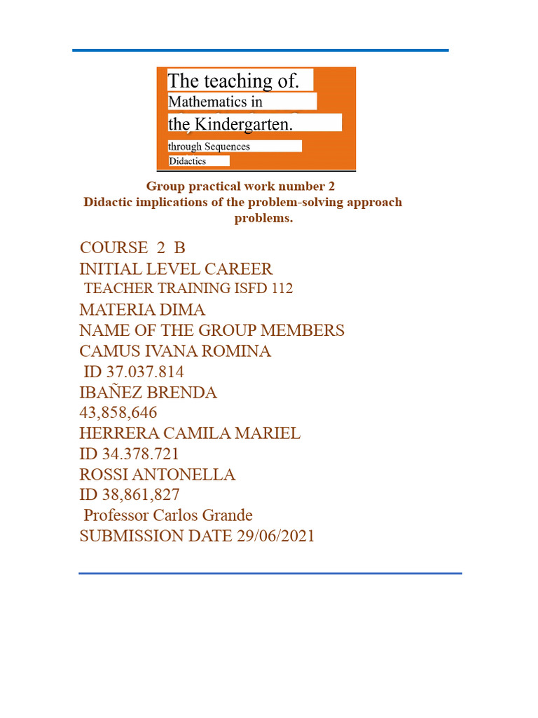 02 - 2 Initial B - DIMA - DIDACTIC IMPLICATIONS | PDF | Knowledge | Teachers