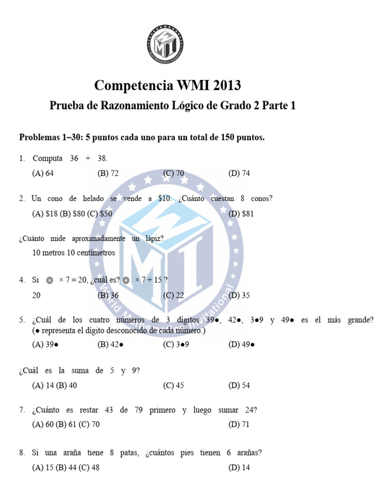 Wmi Grado 3 3015 | PDF