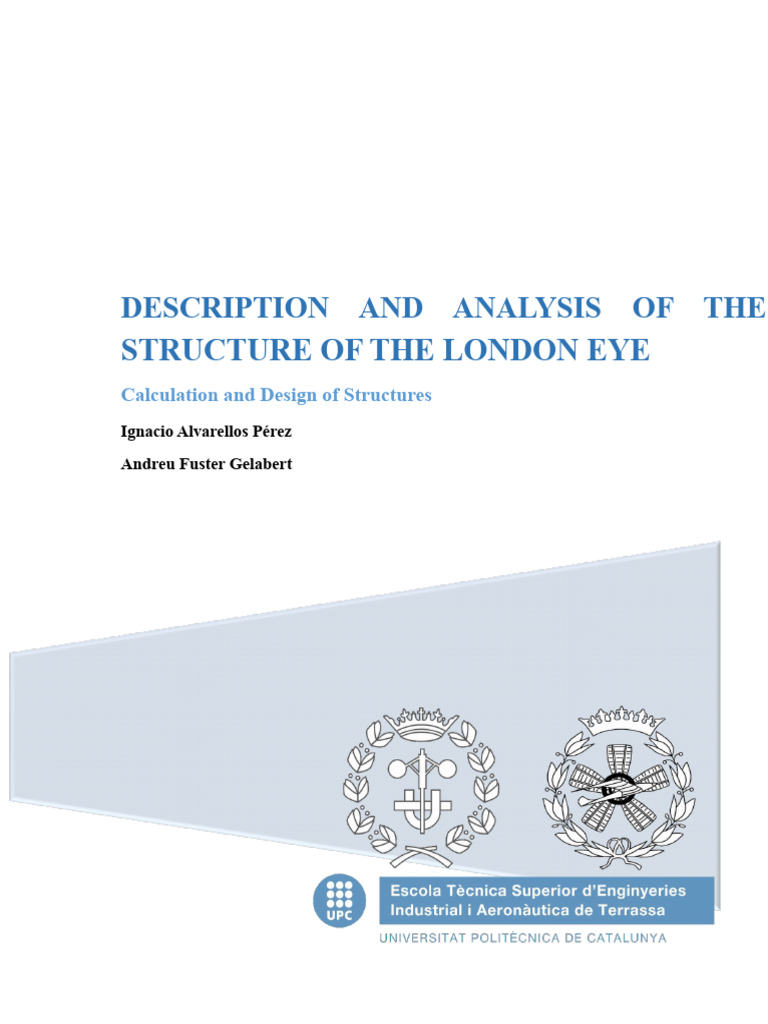 London Eye Structures Project | PDF | Bending | Stress (Mechanics)