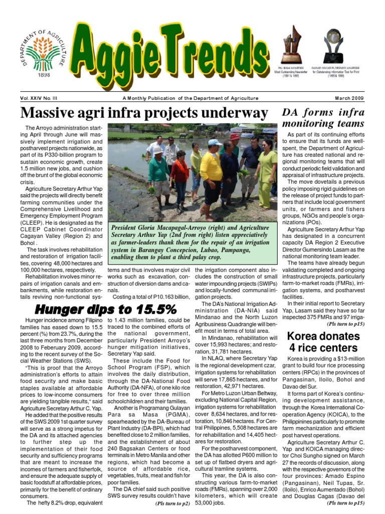 Aggie Trends March 2009 | PDF | Organic Farming | Hunger