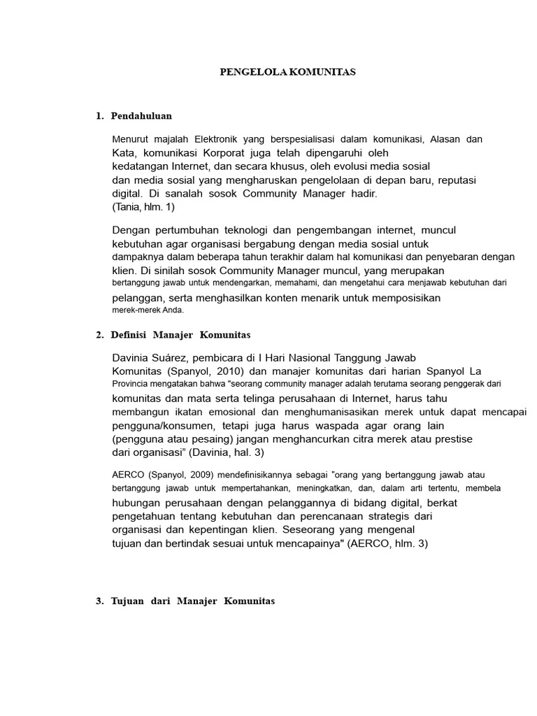 Peran dan Tugas Community Manager | PDF