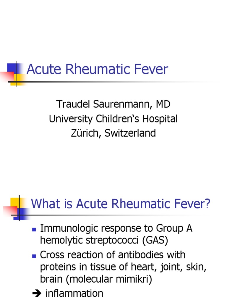 4 Rheumatic Fever | Streptococcus | Infection