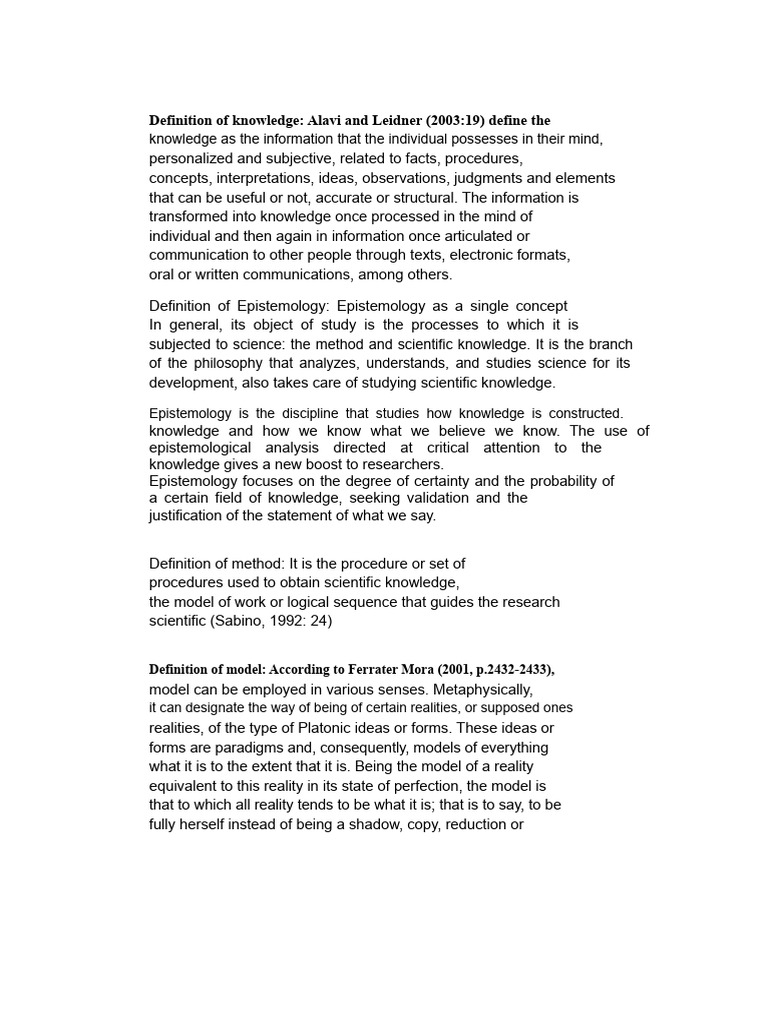 Epistemological Bases of Accounting Science I | PDF | Epistemology ...