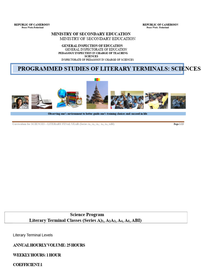 Science Program Terminal Literature DEF. | PDF | Cell (Biology) | Meiosis