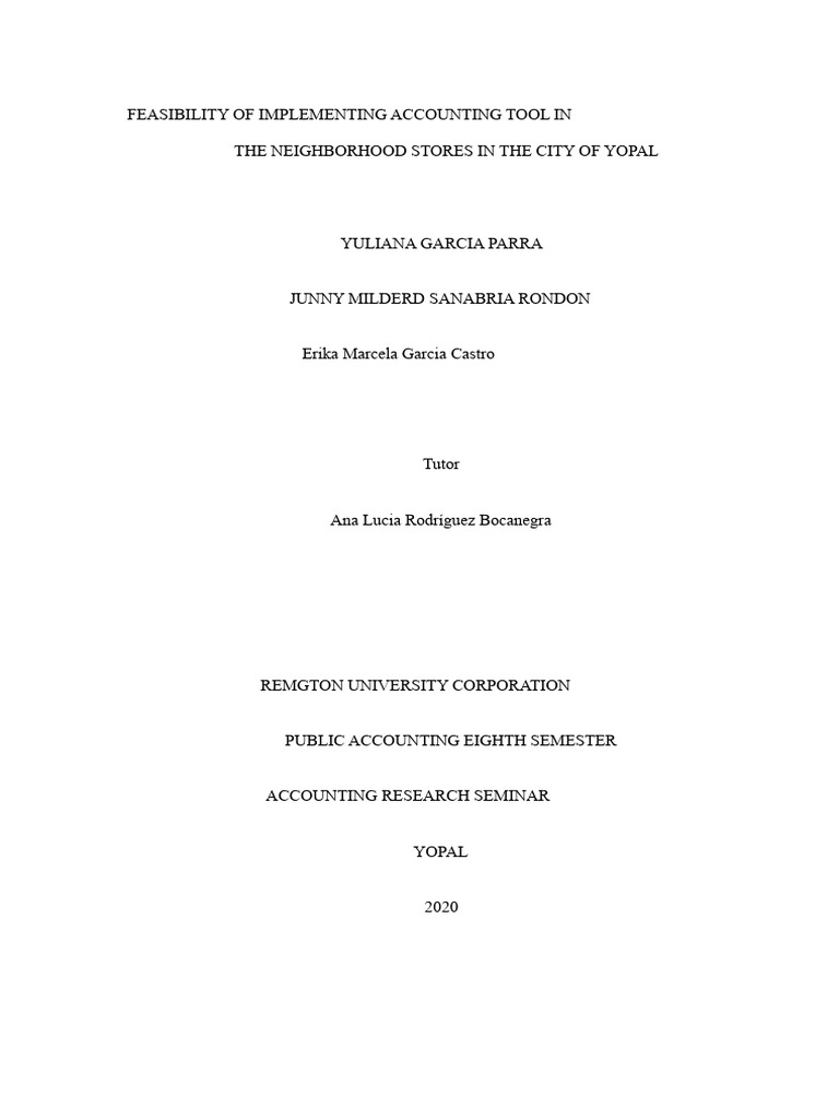 Final Research Project Neighborhood Stores | PDF | Inventory | Expense