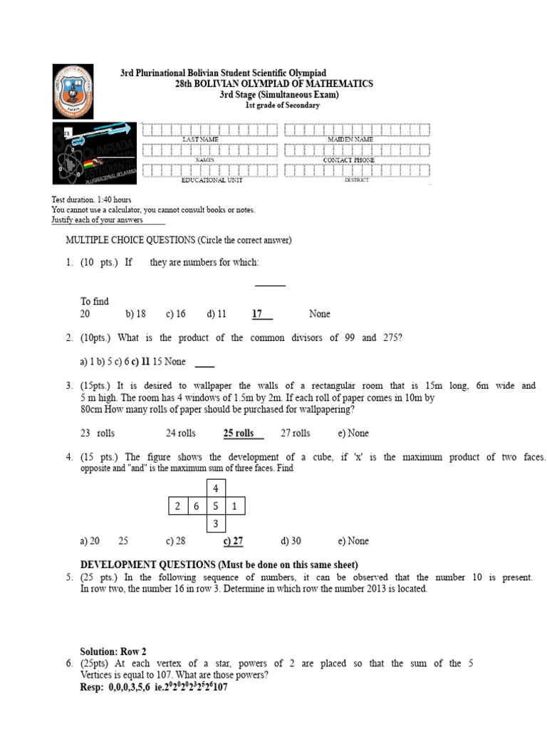 1st Secondary | PDF