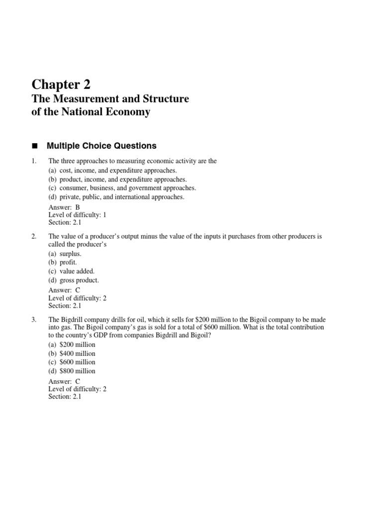 Economics Students' Quiz Guide | PDF | Current Account | Government ...