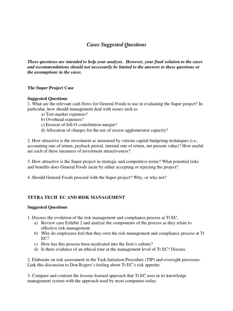 Business Case Analysis Guide | PDF | Risk Management | Capital Budgeting