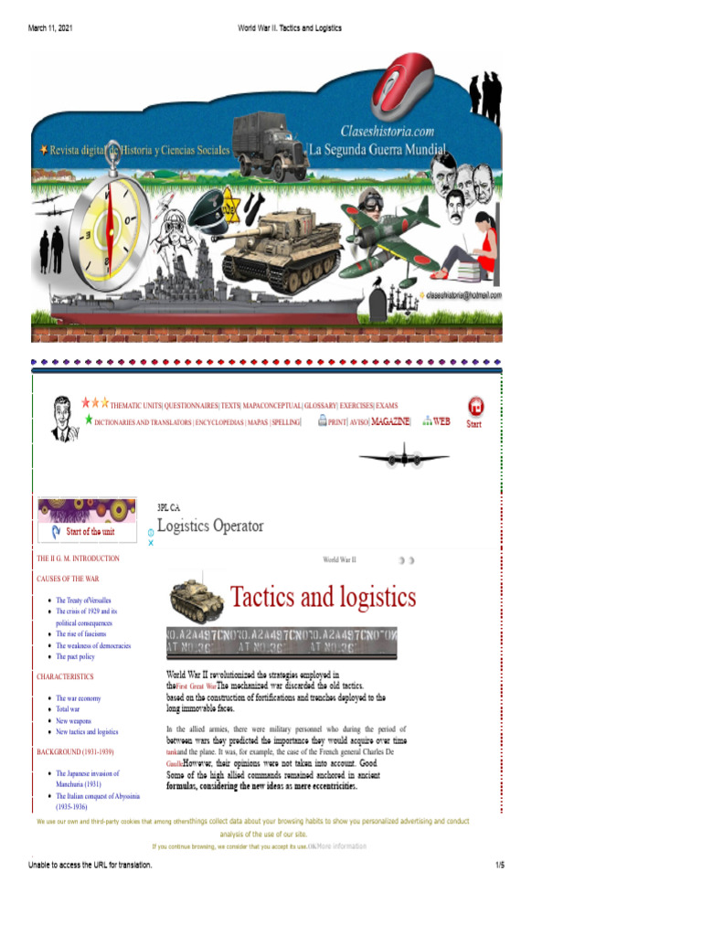 World War II Tactics and Logistics Guide | PDF | World War II | Nazi ...