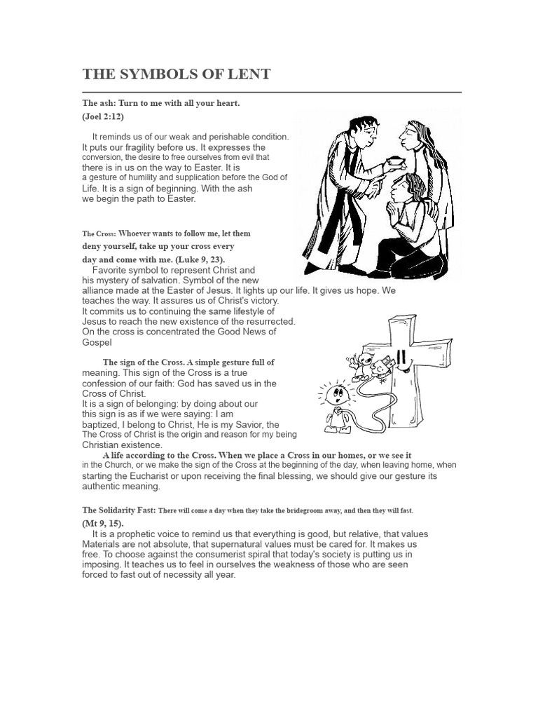 The Symbols of Lent | PDF | Jesus | Easter