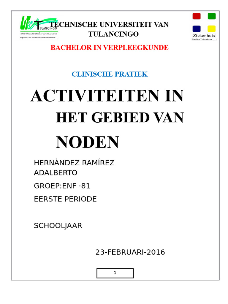 Activiteiten in de Spoedeisende Hulp | PDF