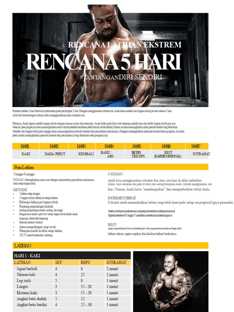 USN GAIN MASSIVE MUSCLE Rencana Pelatihan PDF | PDF