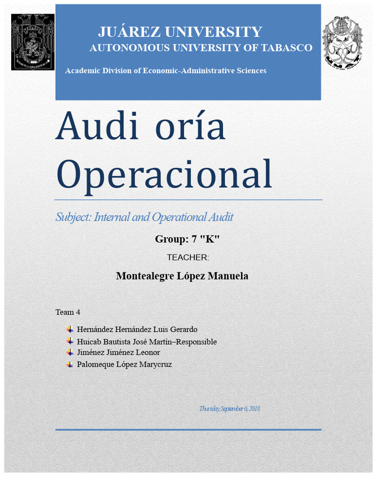 Operational Audit Overview and Methodology | PDF | Audit | Internal Control