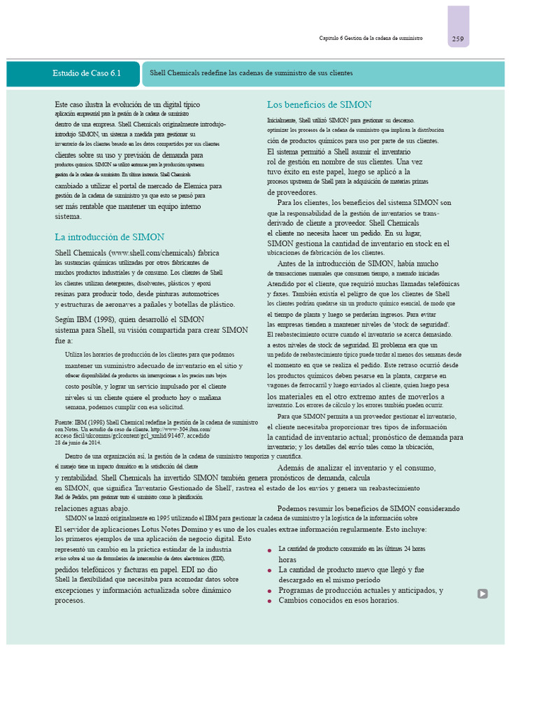 Estudio de Caso de Shell Chemicals | PDF | Gestión de la cadena de ...