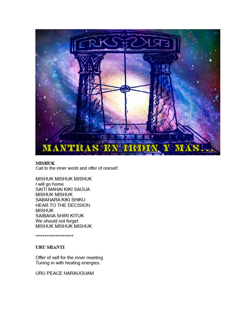 MANTRAS in Irdin and Mas | PDF | Spirituality